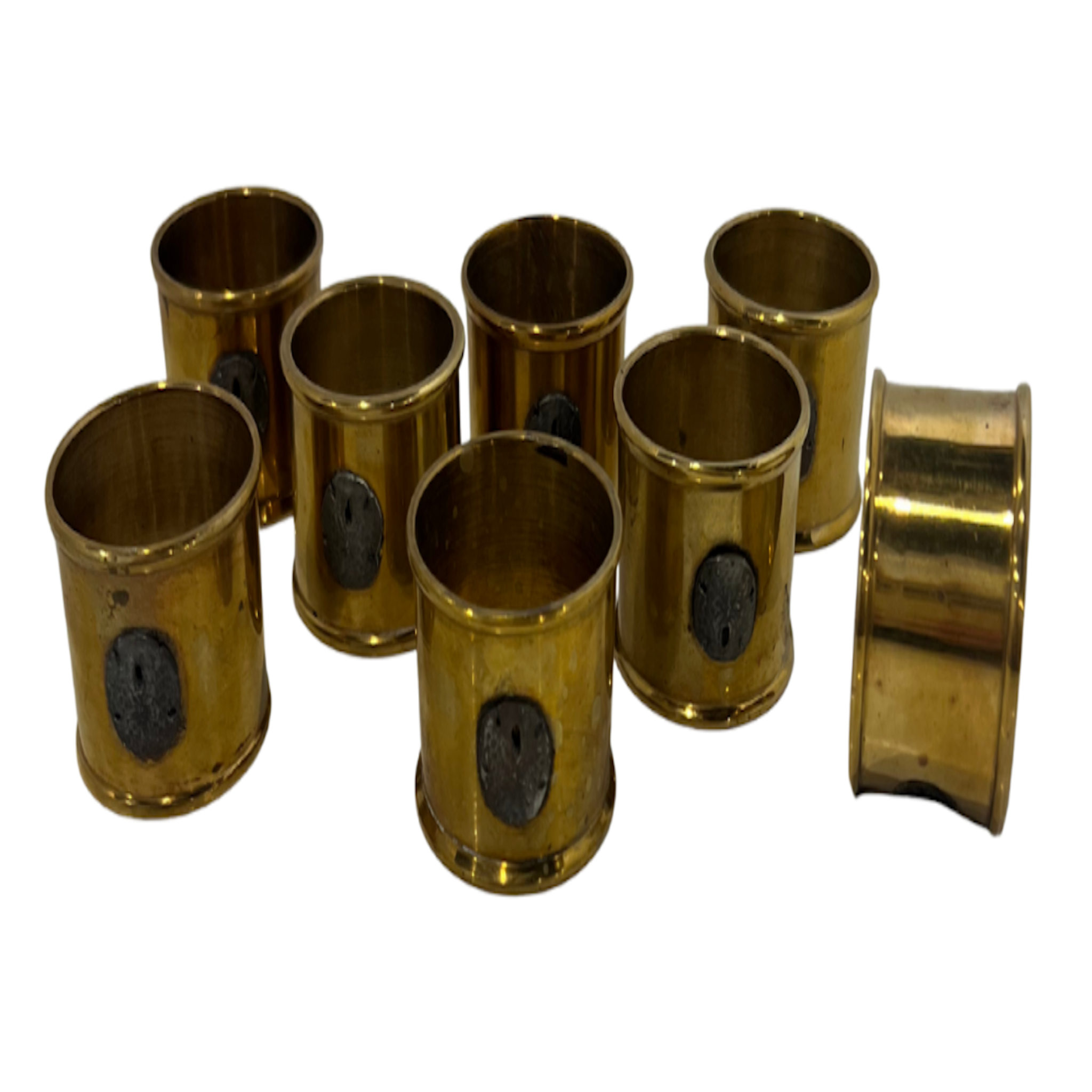 Vintage Brass Sand Dollar Napkin Rings, Set of 8 – Noble Designs