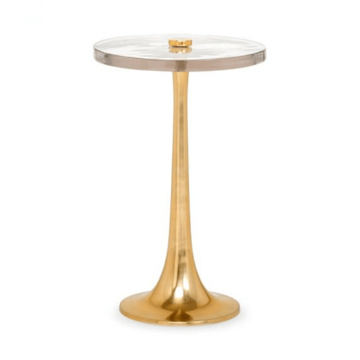 Antonia Side Table in Polished Brass – Noble Designs